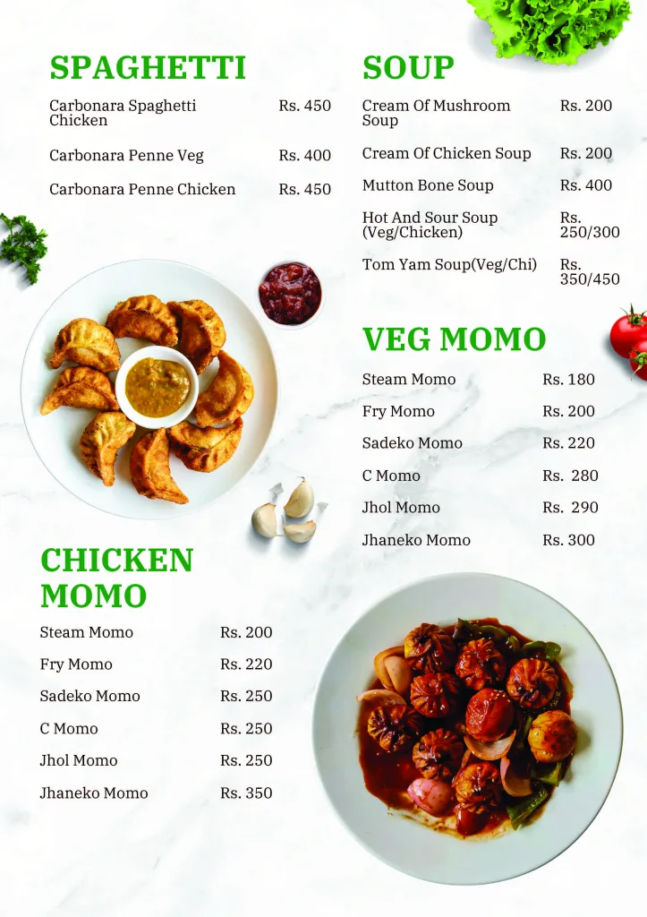 Menu – Chautari Cafe & Marsi Thakali